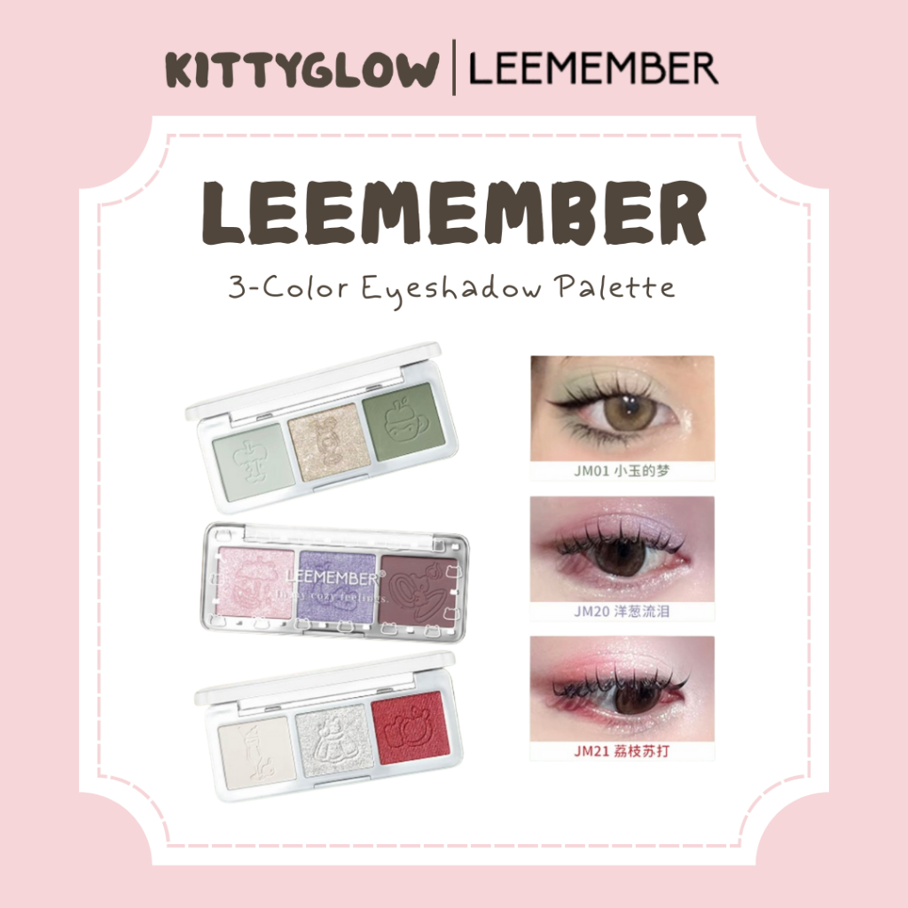 LEEMEMBER 3-Color Eyeshadow Palette | Shopee Malaysia