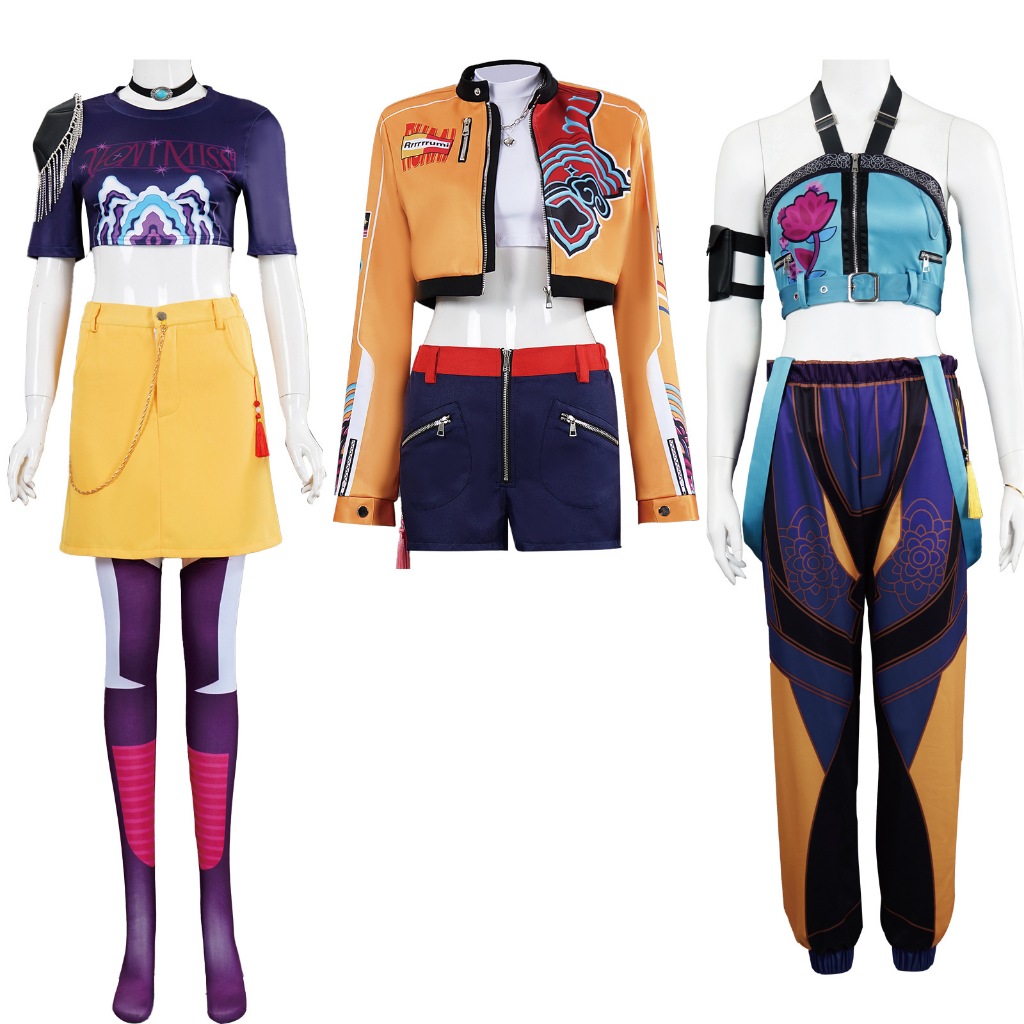 Kid's Cosplay Costumes KPop Demon Hunters Rumi Mira Zoey Cos Costume ...