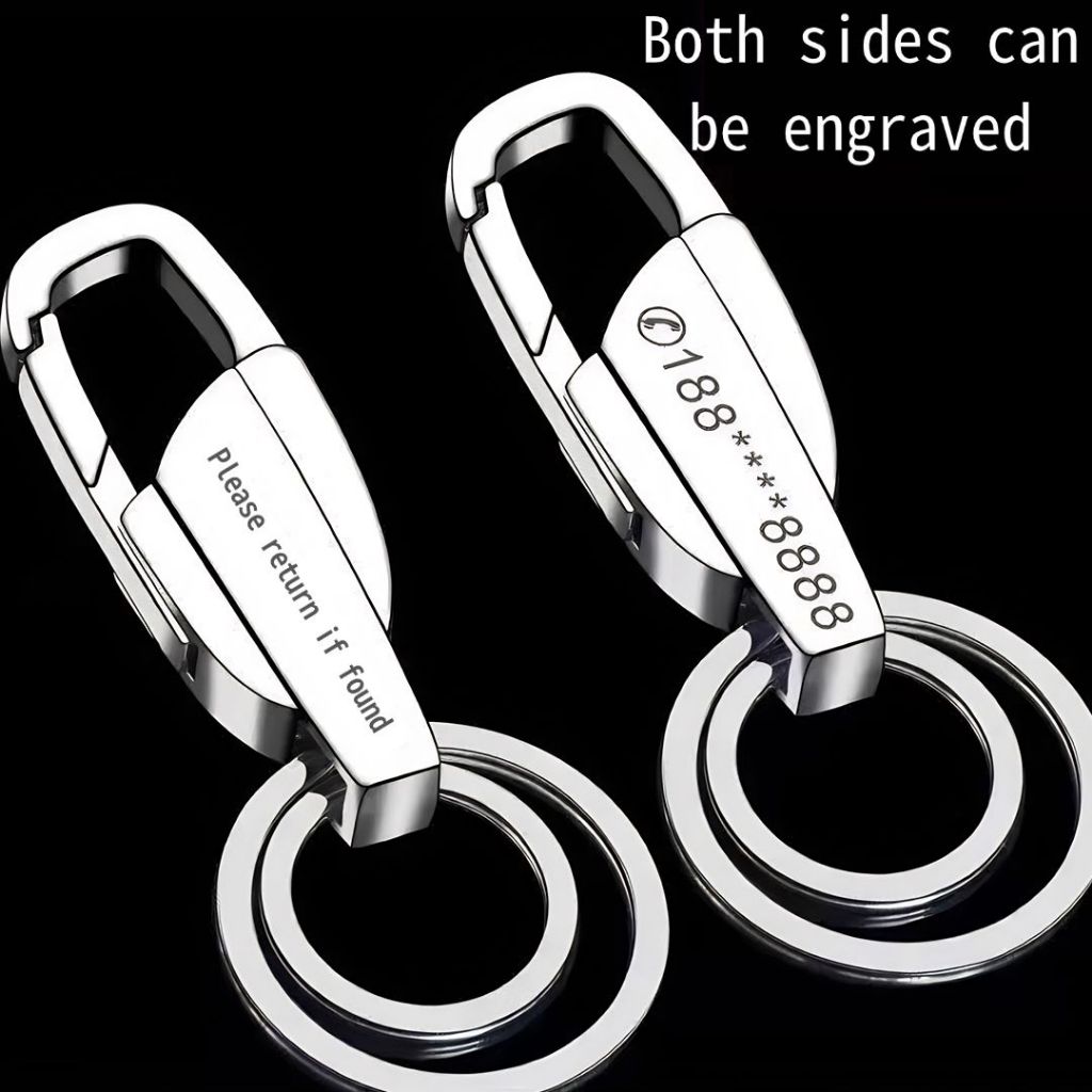 Personalised Keychain, Anti-Lost Keychain Custom Engraved Tag,Keychain ...