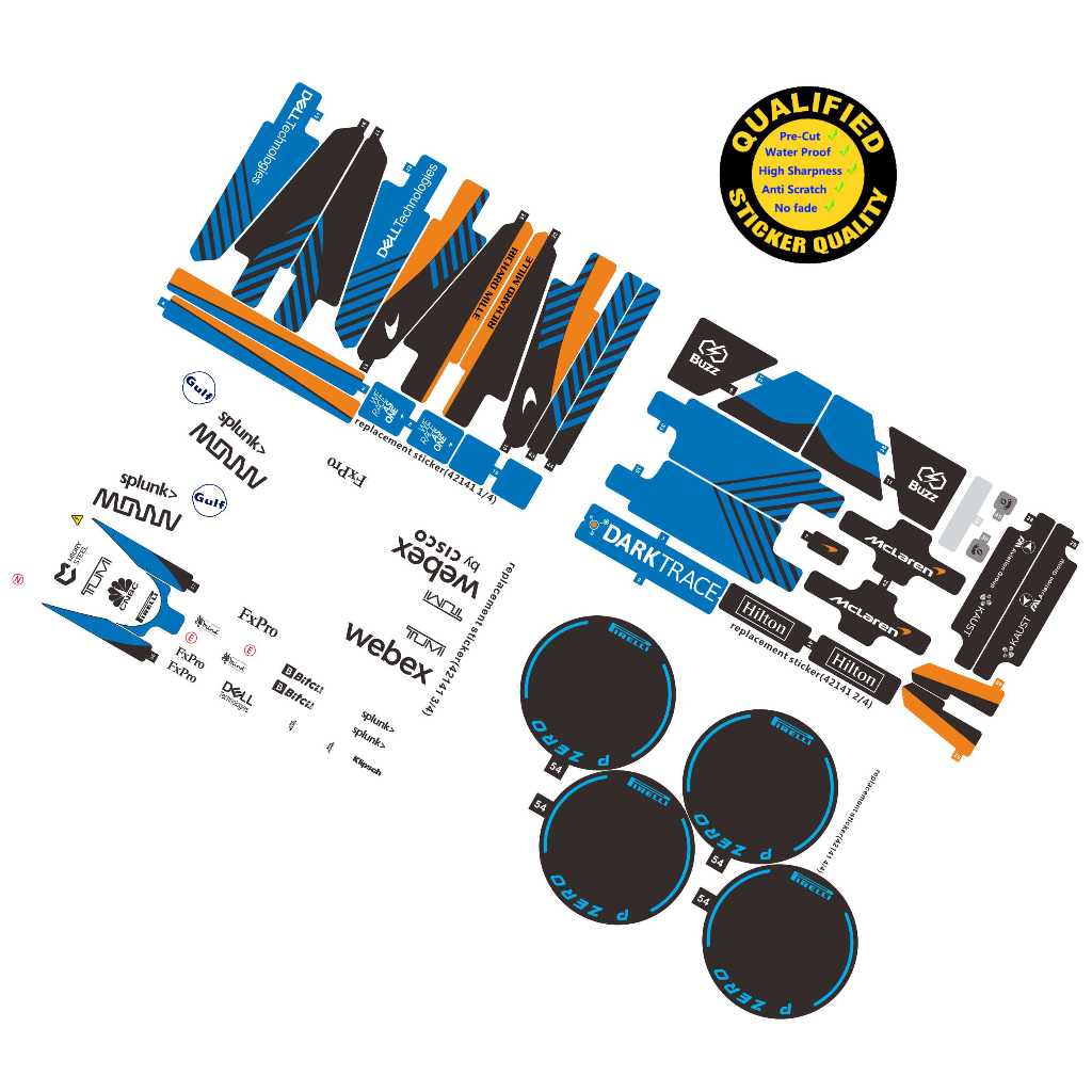 Replacement sticker for LEGO 42141 McLaren F1 Racer, sticker only ...