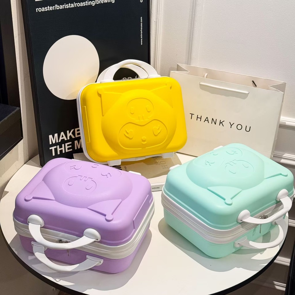 Kuromi hand luggage cosmetic small box bag female 14 inch small cartoon ...