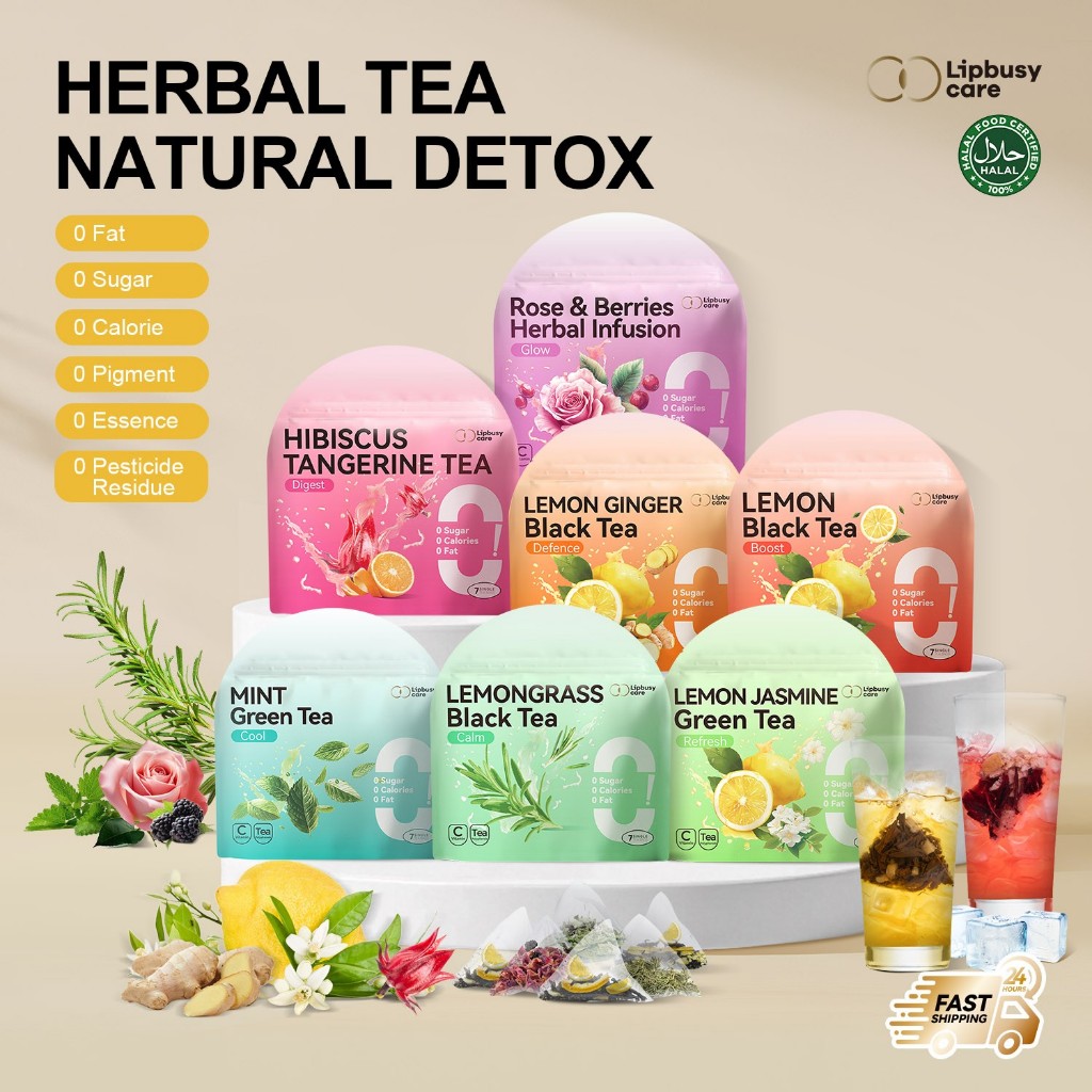 𝗦𝗹𝗶𝗺𝗺𝗶𝗻𝗴 𝗗𝗲𝘁𝗼𝘅 𝗧𝗲𝗮 Lemon/Roselle/RoseTea柠檬茶Teh Limau Halal Tea【Herbal ...