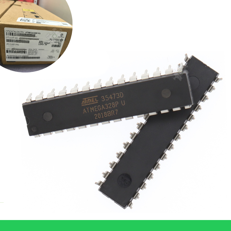 ENGLAB★ ATMEGA328P-PU Microcontroller, Atmega328p Series MCU, Chip for Arduino UNO, DIP-28PINS ...
