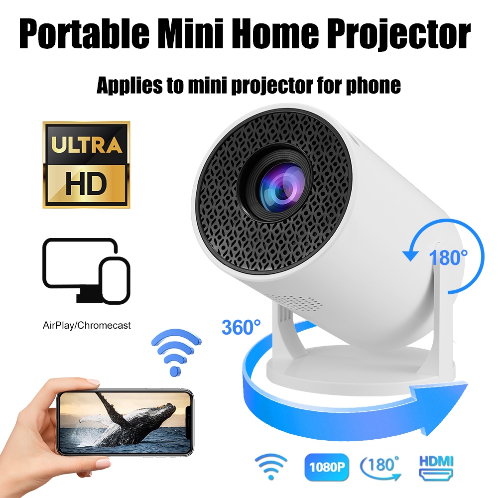 🔥Murah🔥 Portable Projector Mini 1080P Support projector for phone Full ...