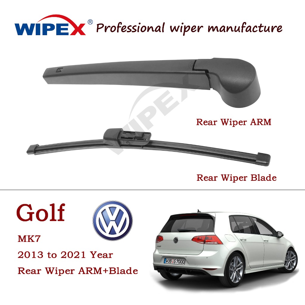 2013 to 2021 Volkswagen Golf MK7 Rear Wiper Assembly (Set/Arm/Blade/Nut ...