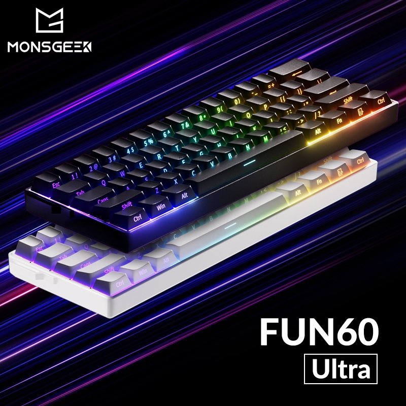 【MonsGeek FUN60 Ultra TMR 】 61-Key Magnetic Switch RGB Aluminum ...