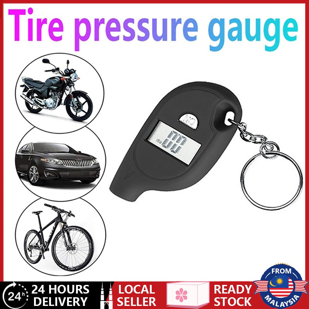 [Local Shipment] Mini Car Tire Pressure Detector,Tire manometer Monitor ...