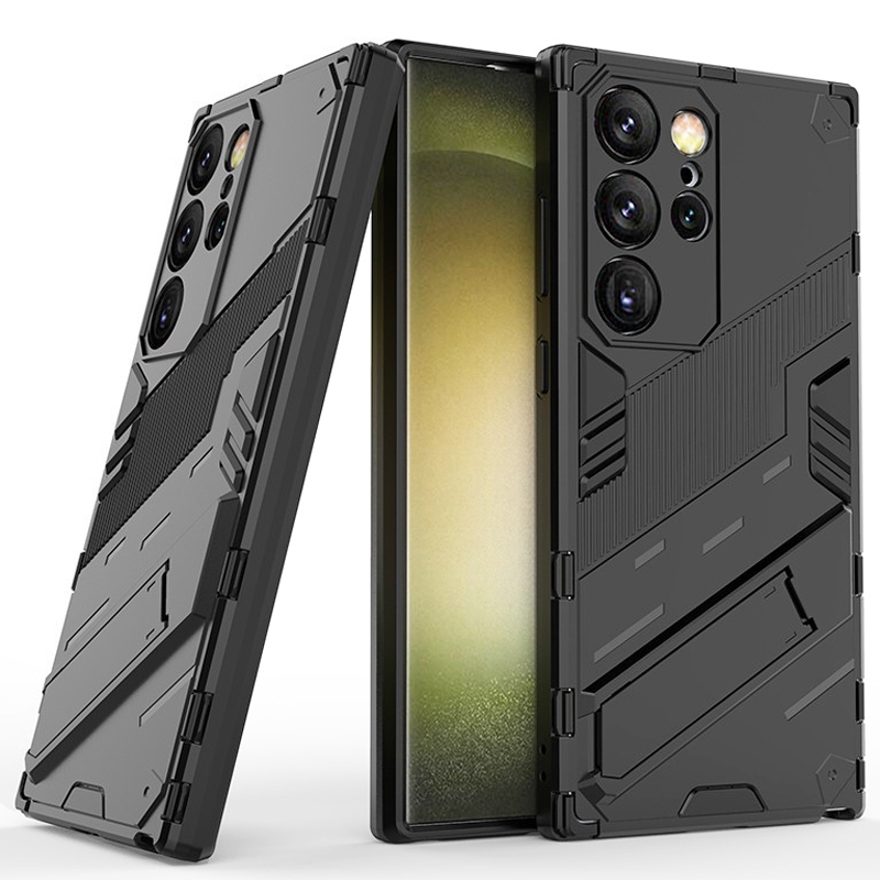 Shockproof Hard Casing Case with Bracket For S25 Ultra S24 Ultra S24 Fe ...