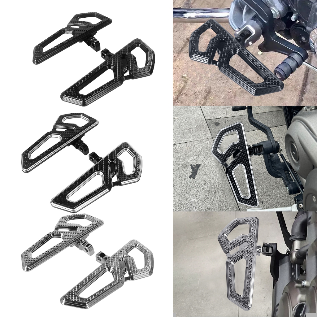 Motorcycle Rear Passenger Footboard Kit Floorboard Pedal Footpegs For ...
