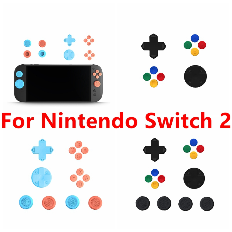 D-Pad Button Caps Silicone Thumb Grips Set Compatible with Nintendo ...