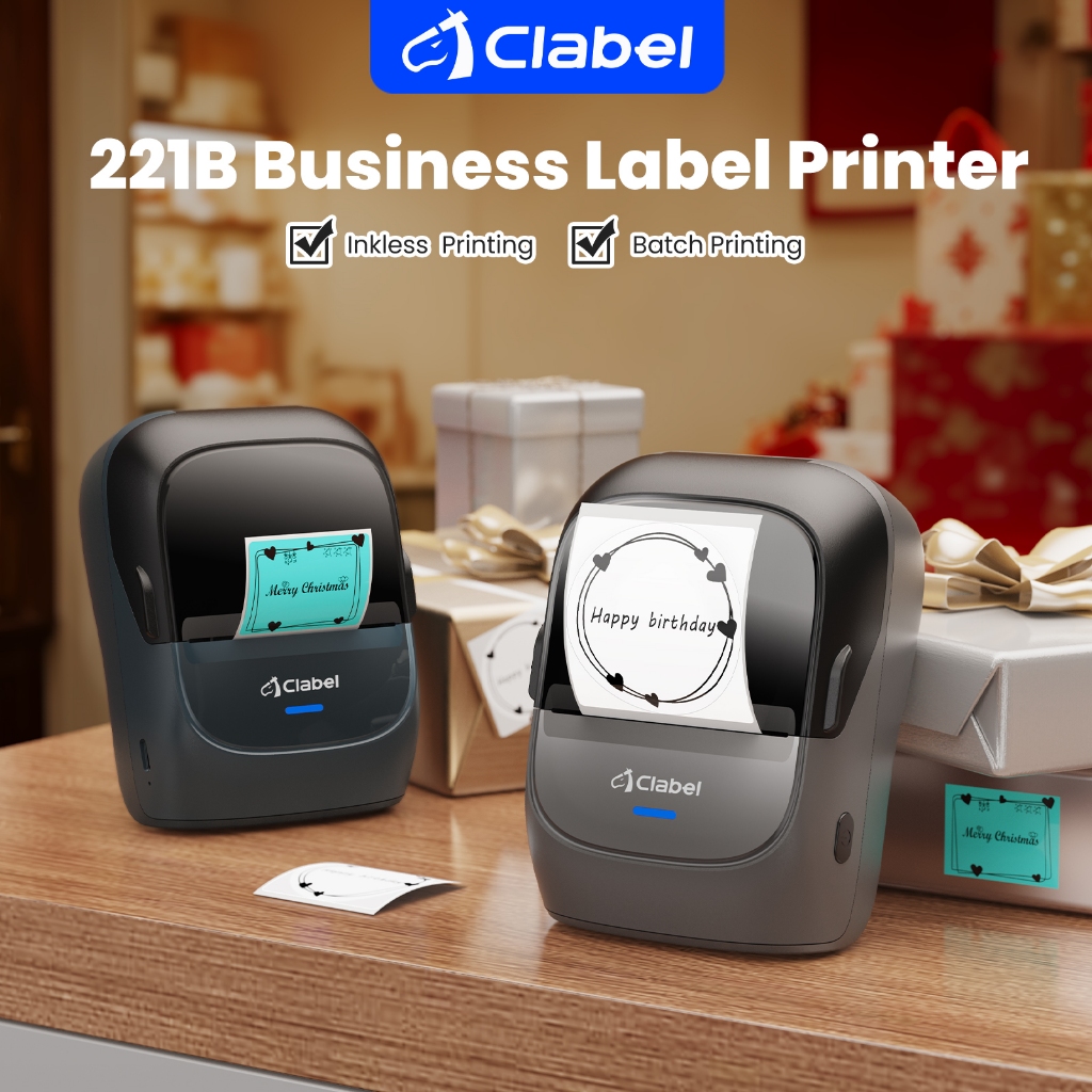 CLABEL 221B Portable Bluetooth Printer, Label Printer, Mini Printer For ...