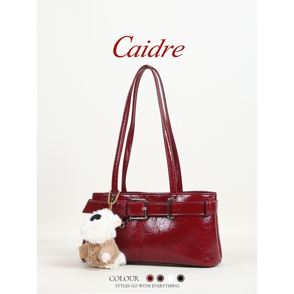 Caidre One-Shoulder Armpit Bag Female Commuter Baguette Bag Boston ...