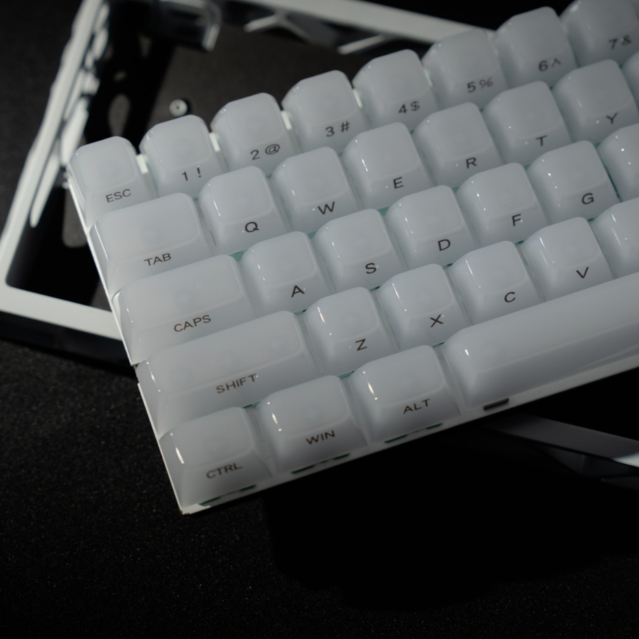 Womier Jelly Milky White Jade Side Printed Keycaps Set 115 Keys MDA ...