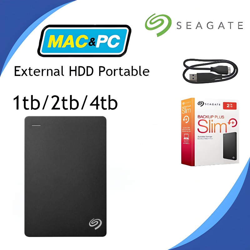 【Ready Stock】2.5'' HDD 2TB/4TB hard disk USB3.0 Portable External Hard ...