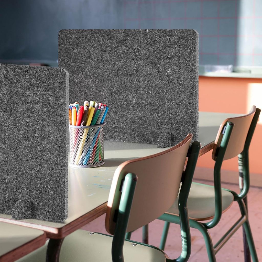 Desk Screen Baffle Desk Divider 40x60cm Desk Felt Partition Sound ...