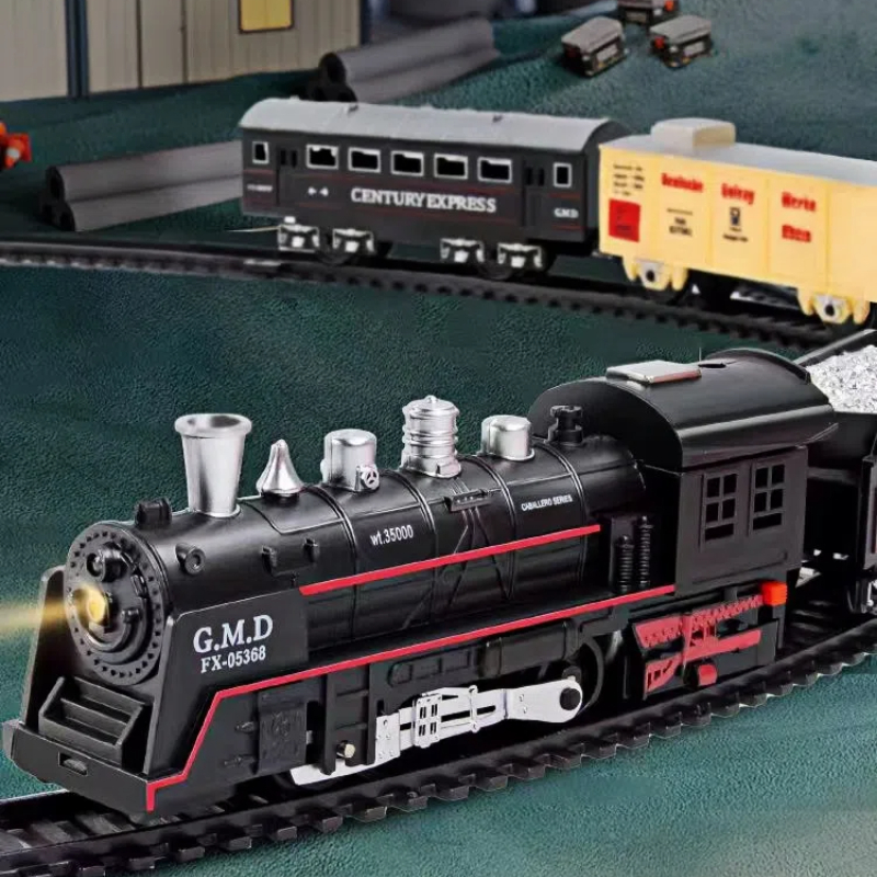 Kereta Api Mainan Kids Simulation Electric Classic Retro Train Toys ...