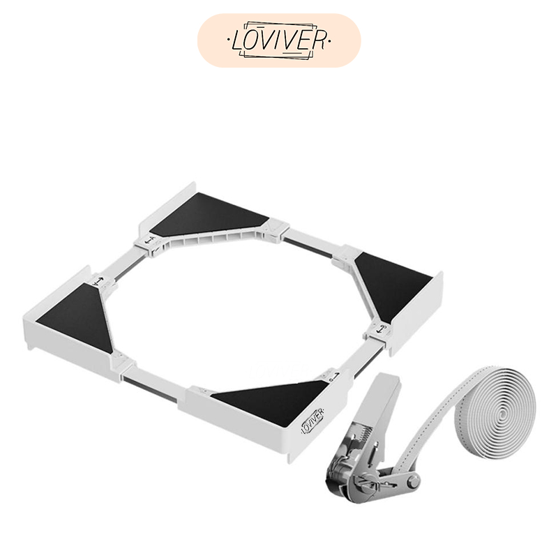 LOVIVER Adjustable Range Washing Machine Stacking Rack Kit (17.72-27.95 ...