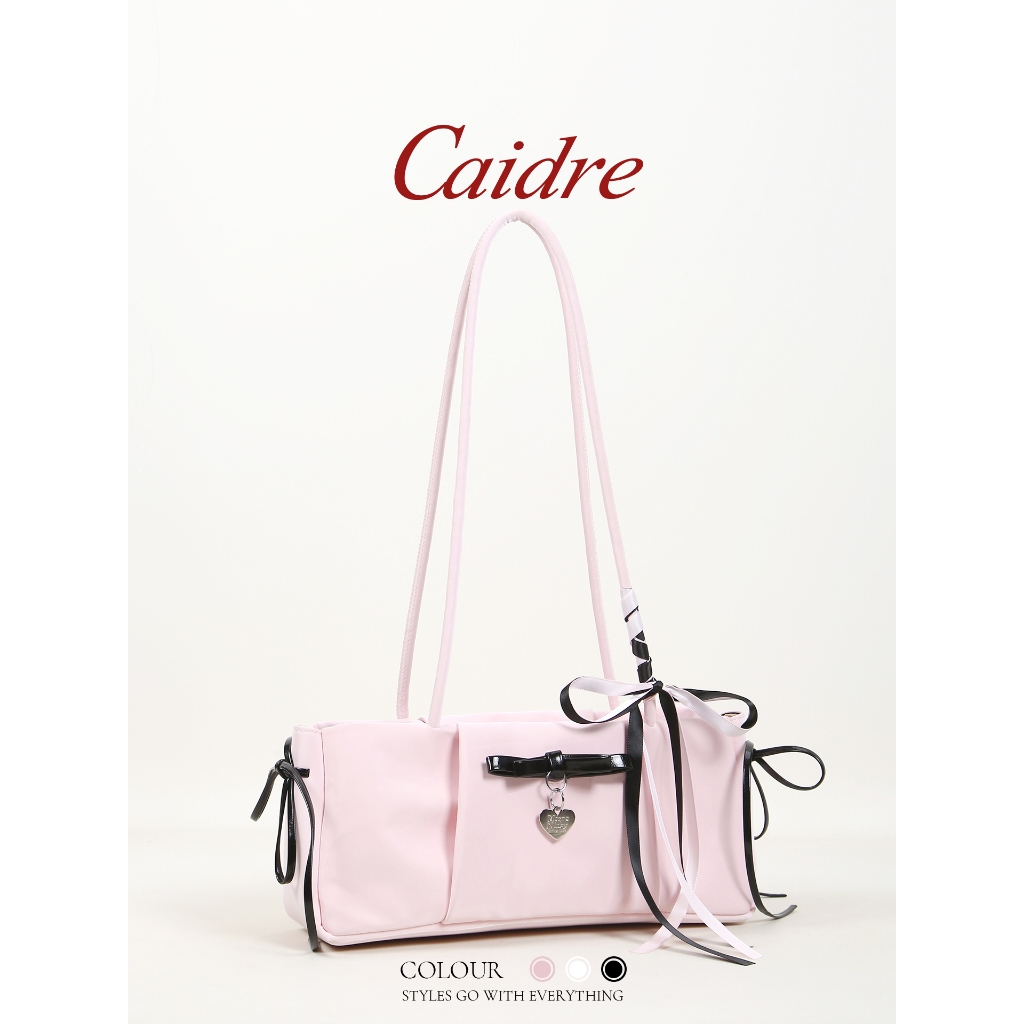 Caidre Bow One-Shoulder Female Baguette Bag | Shopee Malaysia