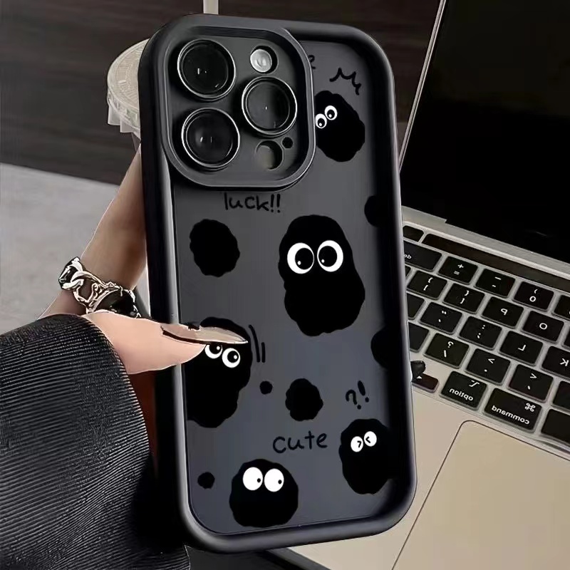 Casing Honor X6C 400 Lite 5G 400 5G 400 Pro 5G Casing Kartun bola hitam ...