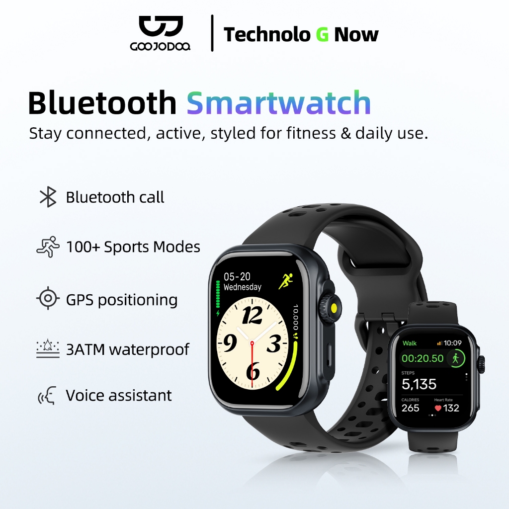 GOOJODOQ GPS+Alexa Smart Watch 3ATM waterproof For Outdoor Sports ...