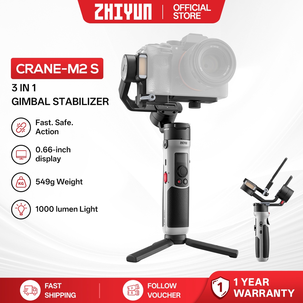 ZHIYUN Crane M2S - Handheld 3 Axis Stabilizer, Gimbal Stabilizer For ...