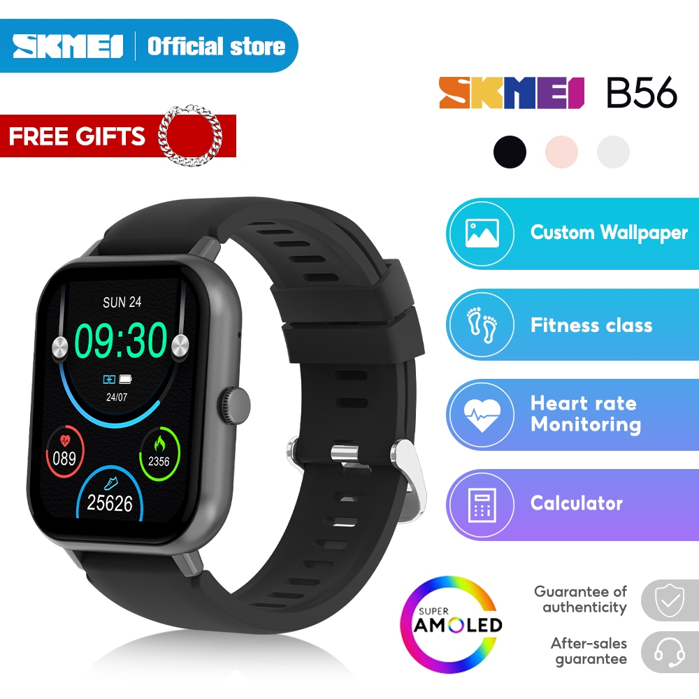 SKMEI B56 Bluetooth call samrt watch Women Watch Man Watch Jam Smart ...