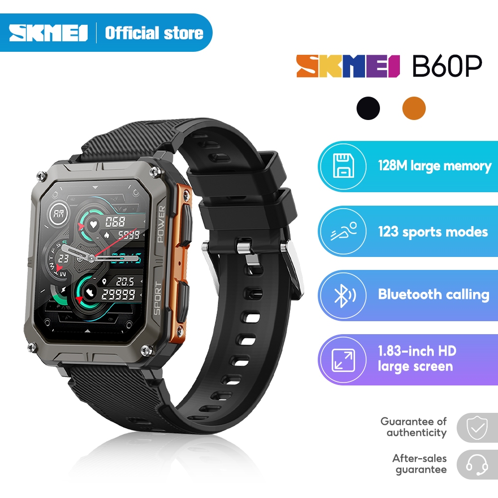 SKMEI Smart Watches 5ATM Waterproof Bluetooth Phone Call Smartwatch ...