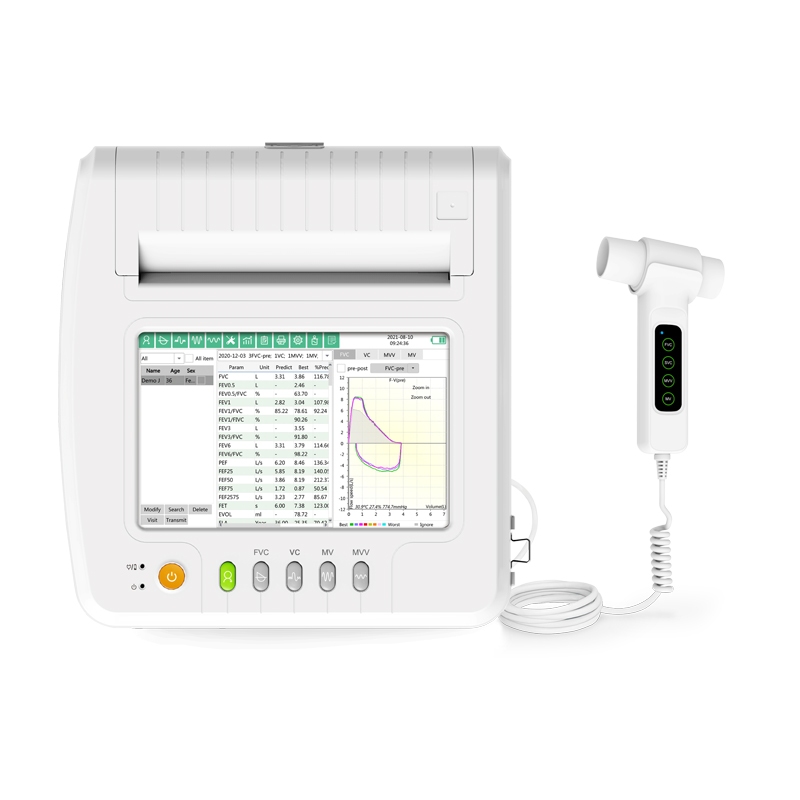 SP100B CONTEC spirometer lung function test machine patient diagnostic ...