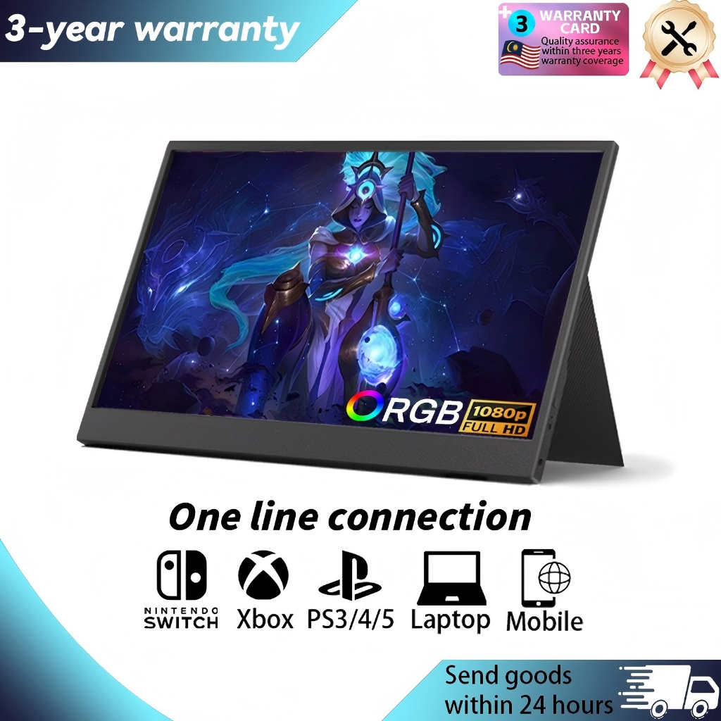 【Multi functional d0isplay screen】14 inch portable monitor screen ...