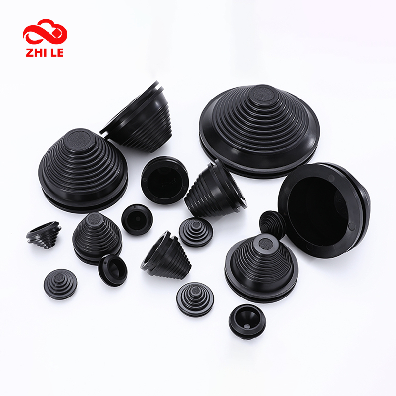 10mm-50mm step Type Snap-on Grommet Black White Silicone Plug Hole ...