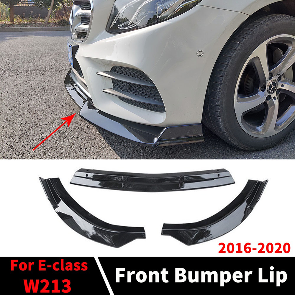 Body Kit Front Bumper Lip Guard Chin Protector Deflector For Mercedes ...