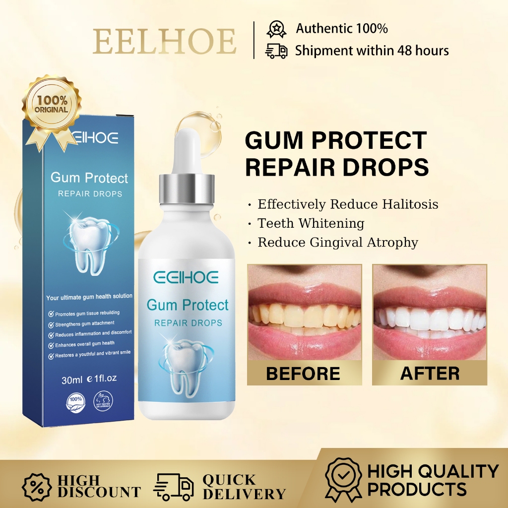 Eelhoe Natural Gum Repair Drops 30ml Effectively Reduce Halitosis Teeth ...