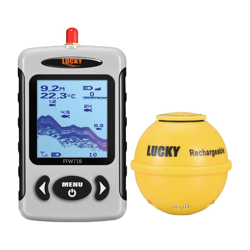 Menu Wireless Sonar Portable Fish Finder Sensor Echo Sounder Alarm ...