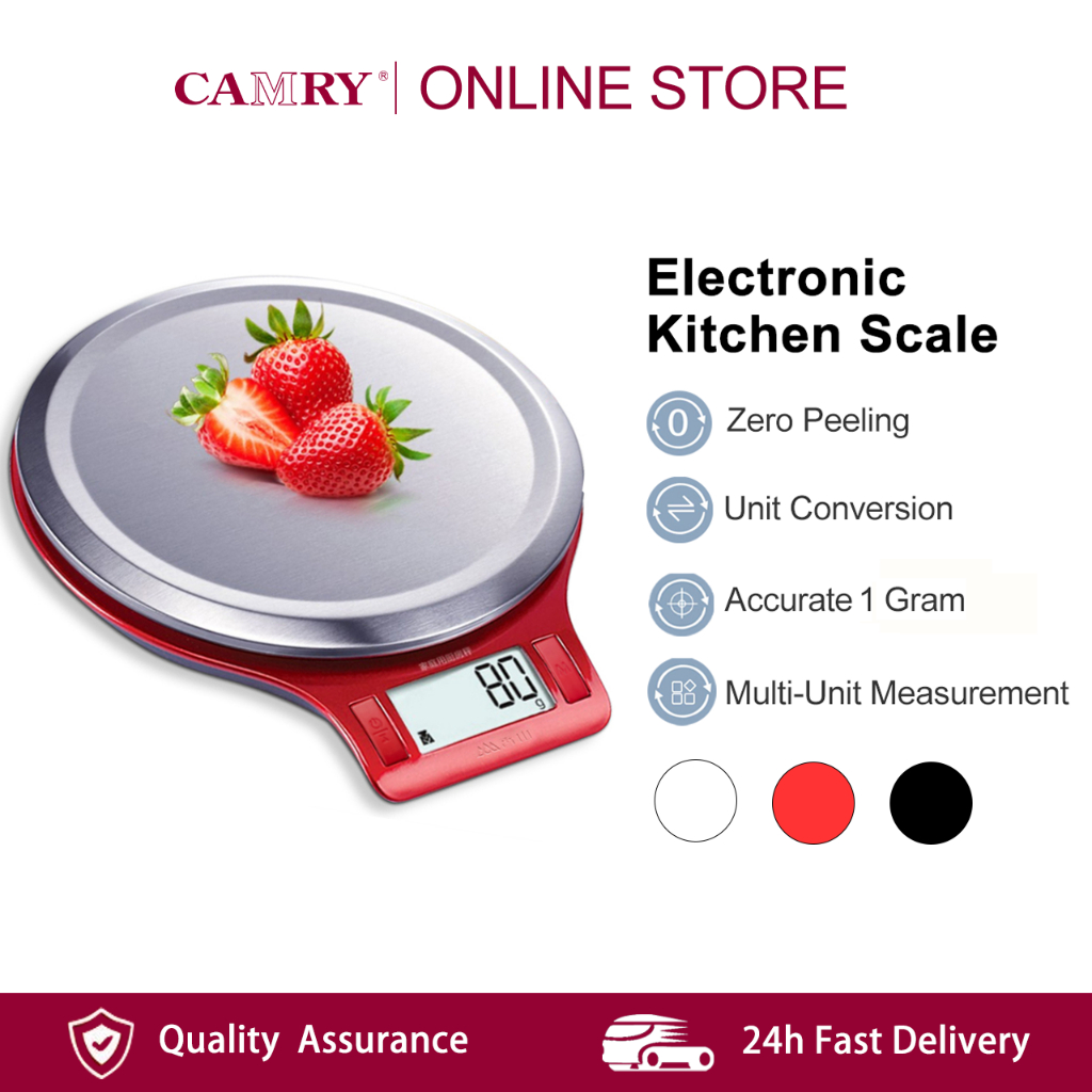 Camry Digital Kitchen Scale Food Scale Penimbang Makanan with 5kg/1g ...
