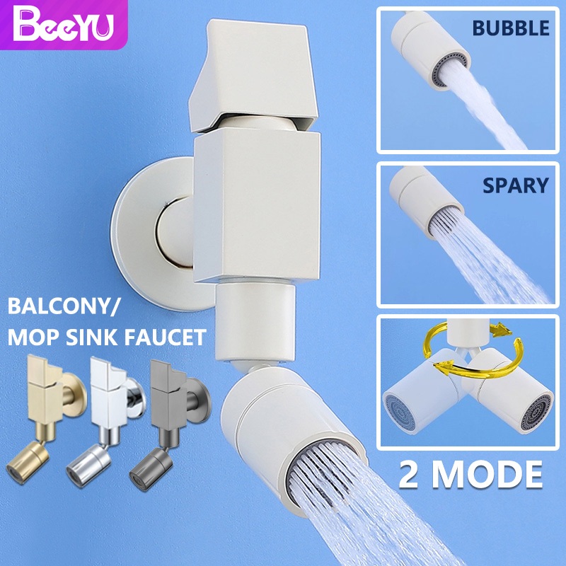 Balcony Mop Pool Single Cold Water Faucet Basin Mop Sink Wall Tap ...
