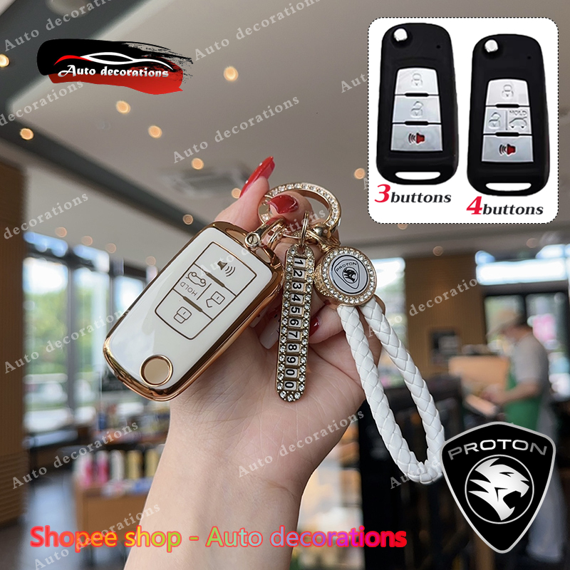 Proton Foldable car key cover For Proton Saga 2019-2024 / Persona 2016 ...