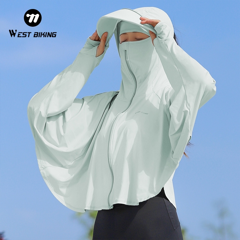 WEST BIKING UPF 50+ UV Sun Protection Clothing Women Hoodie Body ...