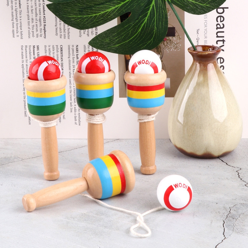 Skill Cup Sword Ball Baby Hand Eye Coordination Toy Wooden Early ...