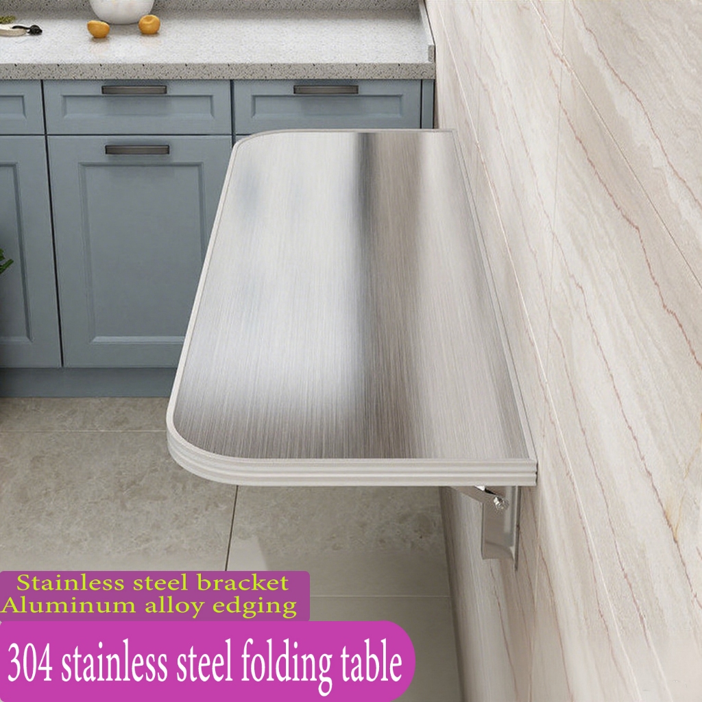 Wall-Mounted Folding Table Kitchen Wall-Mounted Punching-Free Wall ...