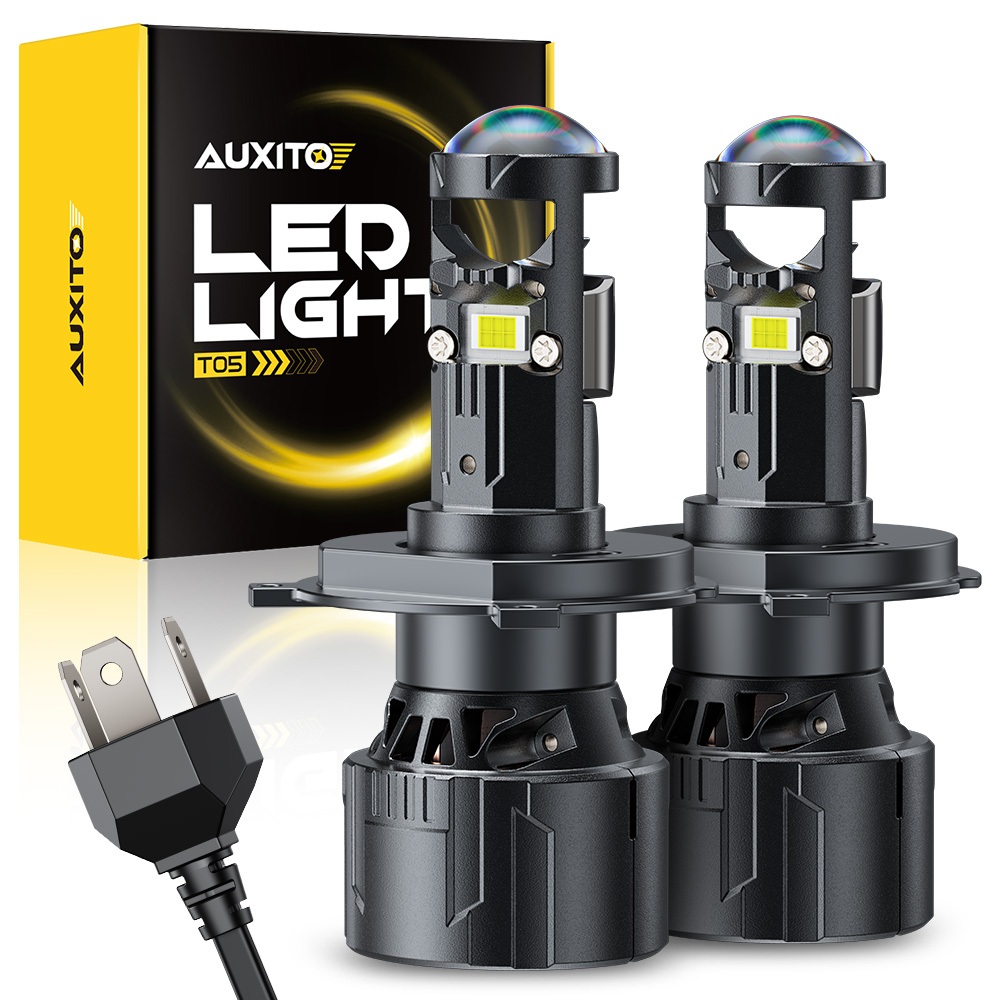 AUXITO 2PCS 100W 20000LM H4 LED Headlight Projector Lens 9003 HB2 For ...