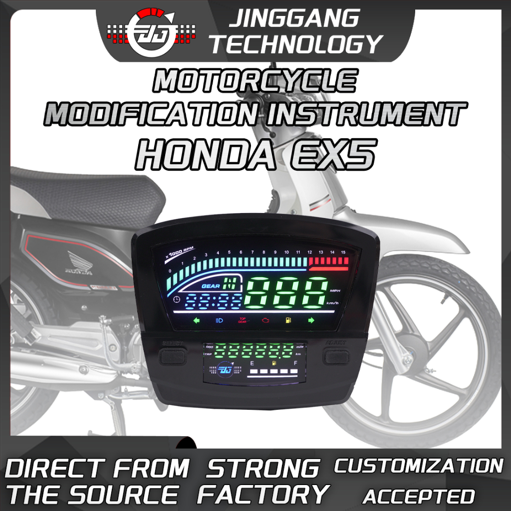 For Honda EX5 HIPOWER / EX5 DREAM LED 2nd Generation Instrument Digital ...