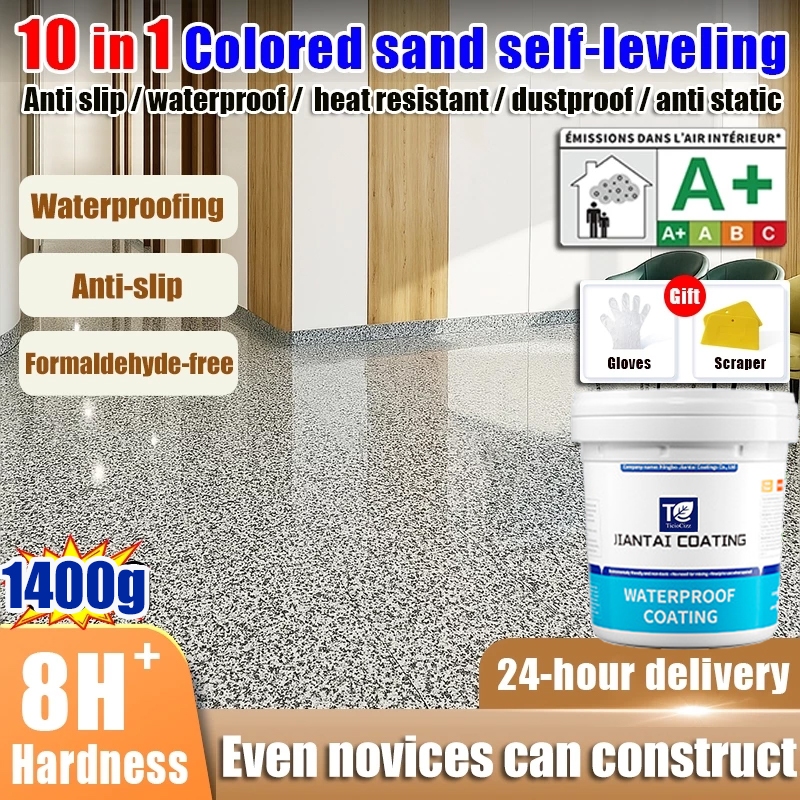 【24 hour shipping】self leveling epoxy sand floor paint 1000ml epoxy ...