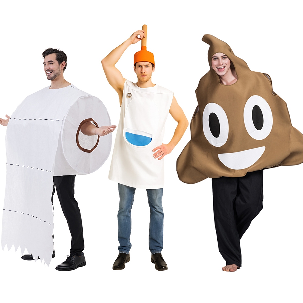 Ready Stock Men's Funny Toilet Bowl Costume Adult Toilet Halloween ...