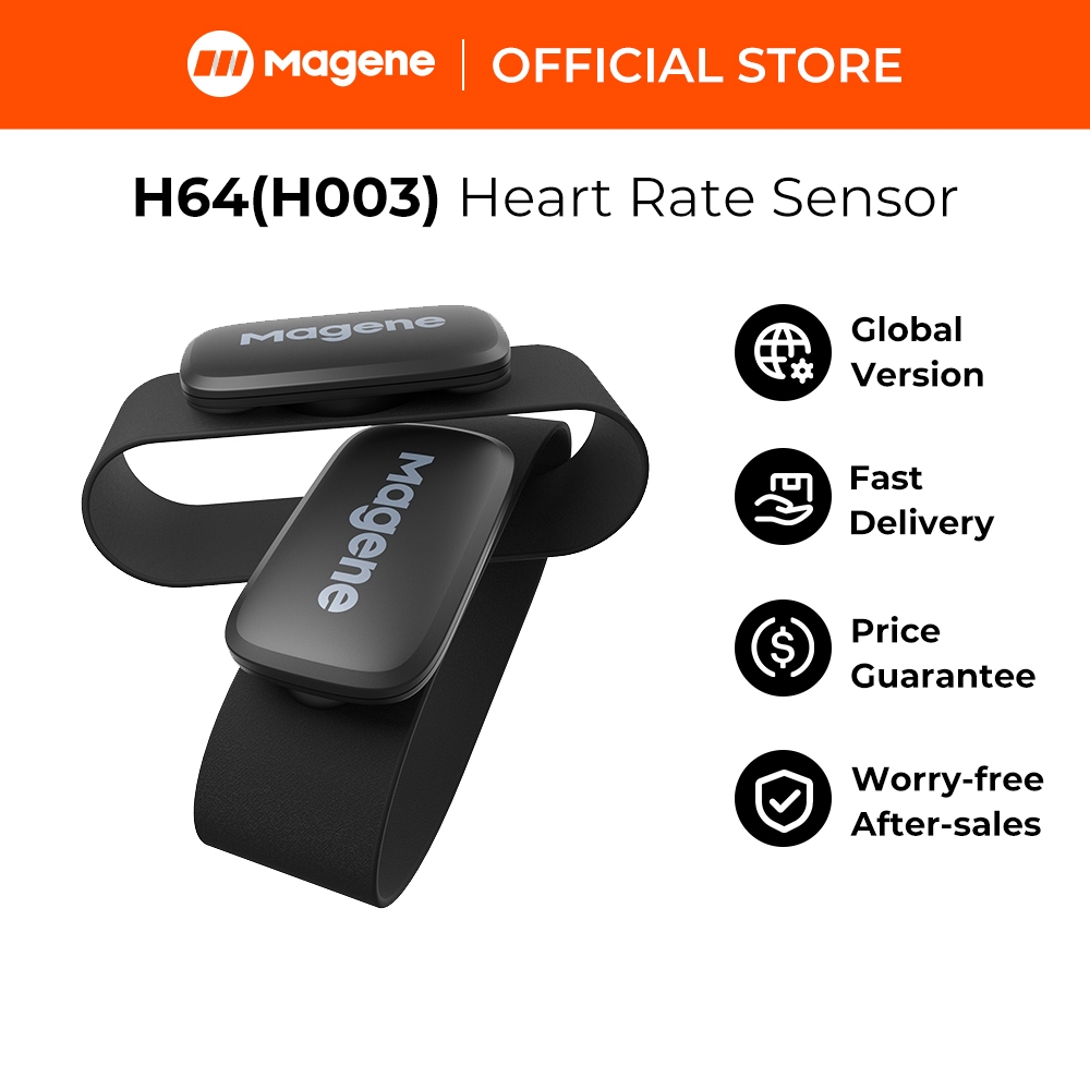 Magene H003(NewH64) Heart Rate Monitor Chest Strap For Cycling Sensor ...