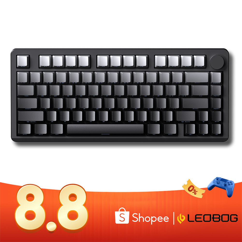 AULA LEOBOG Hi8SE Aluminum Keyboard CNC Aluminum Tri-mode Connect Full ...