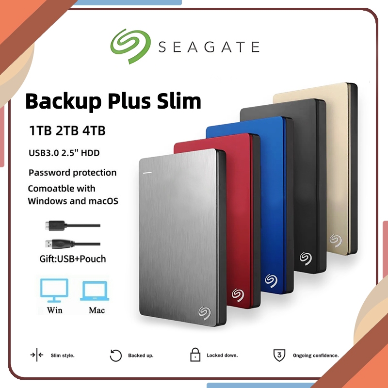 【3-year warranty】SEAGATE Hard Disk BACKUP PLUS SLIM USB3.0 HDD 2.5 ...