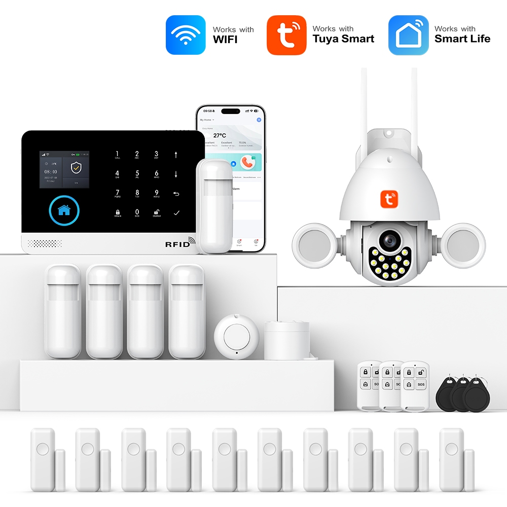 PG-103 GSM Alarm System WIFI Tuya Smart Life APP Control for Home ...