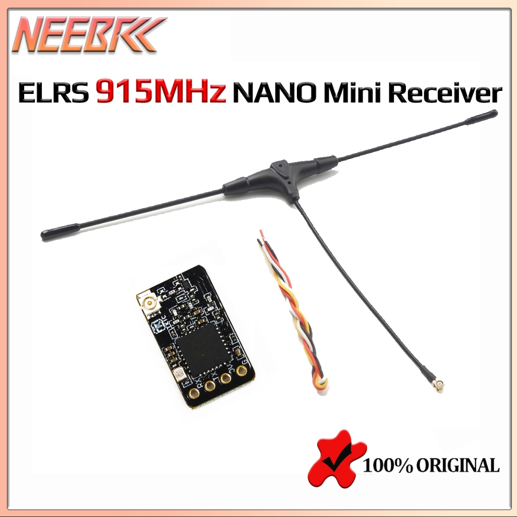 ELRS NANO 915MHz ExpressLRS Mini Receiver RX With T Type Antenna For RC ...