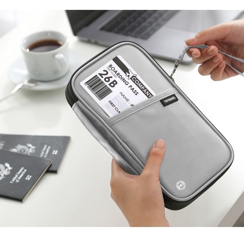 Family Document Organizer - Large Capacity Travel Passport Wallet ...