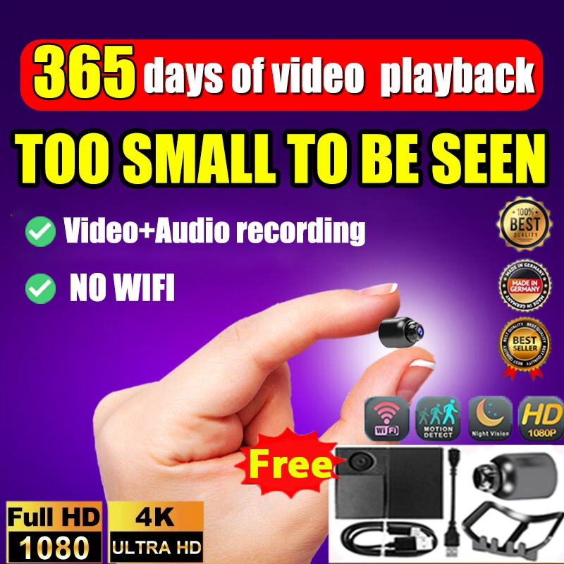 【24 hours delivery】 4K wireless hidden camera mini mini cctv camera ...